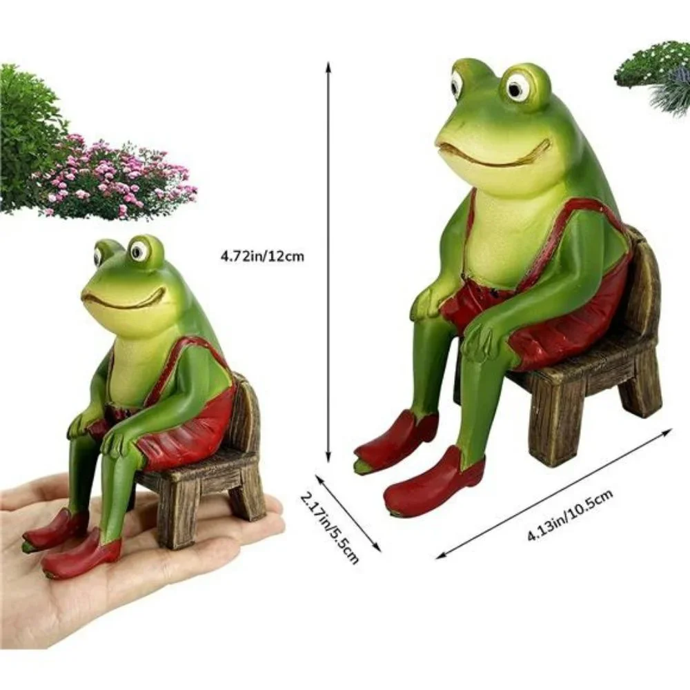 Accents | Garden Frog Statue Outdoor Decor Resin Sitting Frog Figurines ...